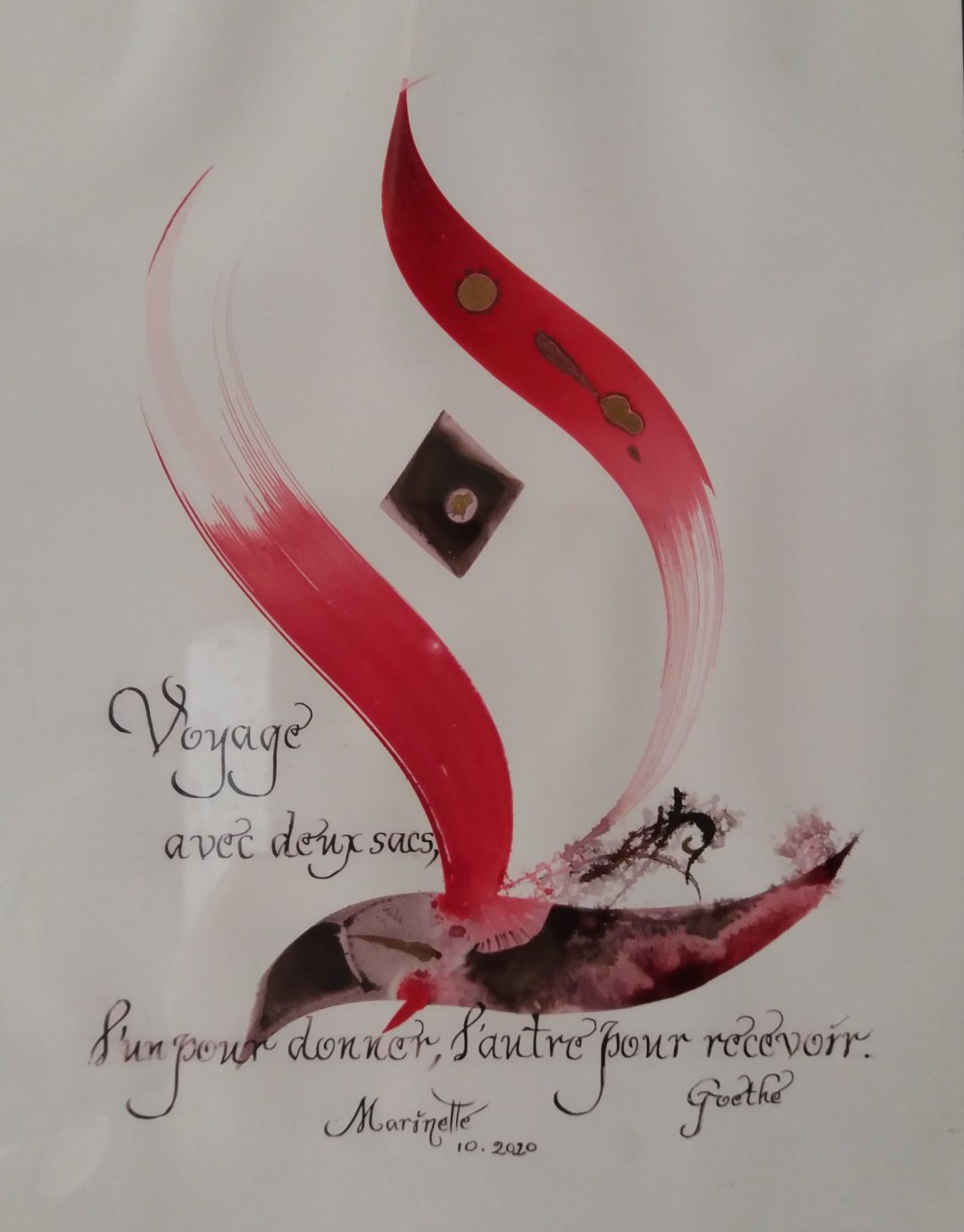 Atelier de calligraphie latine - La Sauce